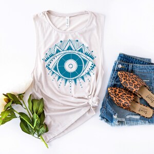 Evil Eye Tank Top Visualize the Life You Want to Have Yoga - Etsy