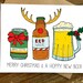 Beer Christmas Card, Hoppy Beer, Merry Christmas and a Hoppy New Beer ...