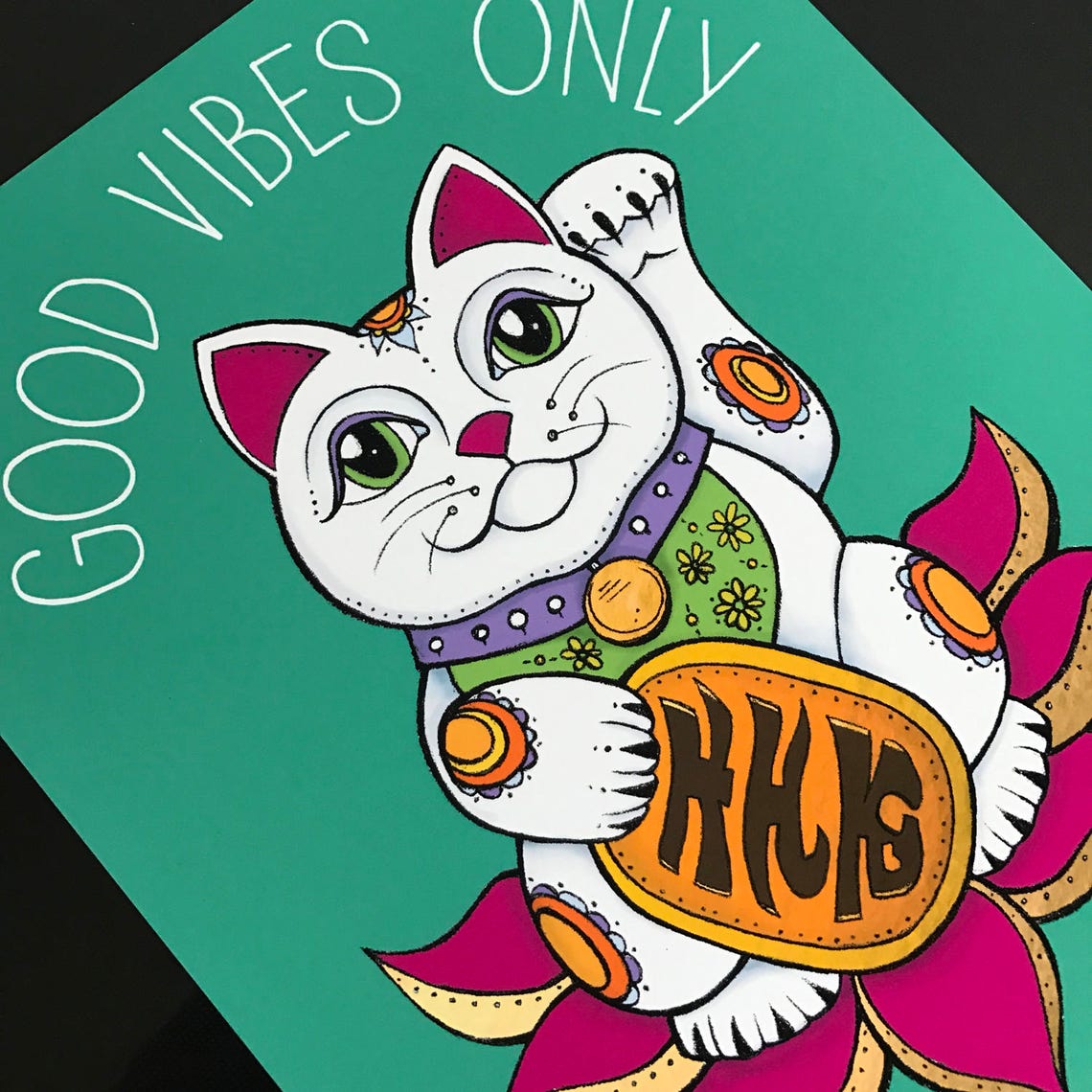 Good Vibes Only, Lucky Cat, Good Luck, Make Your Own Luck, Cat, Feeling ...