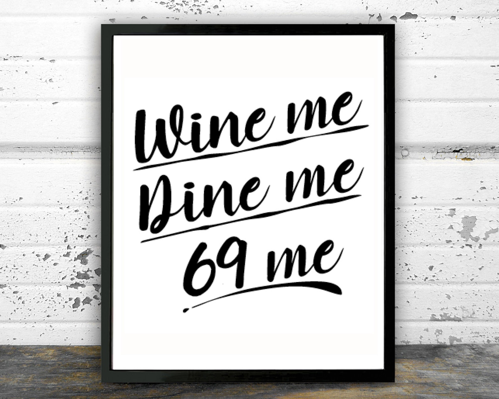 Wine Me Dine Me 69 Me - Etsy