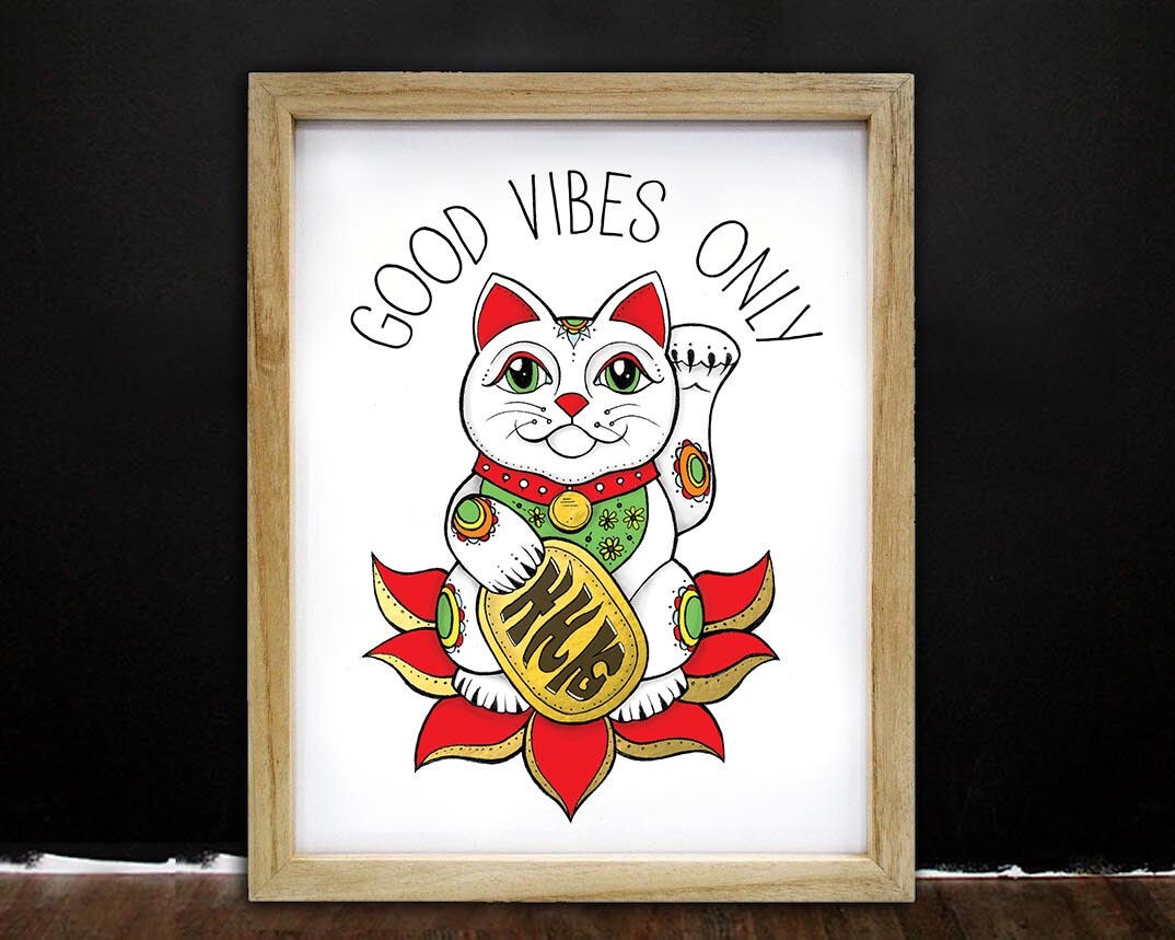 Lucky Cat, Good Luck, Make Your Own Luck, Cat, Feeling Lucky, Maneki ...