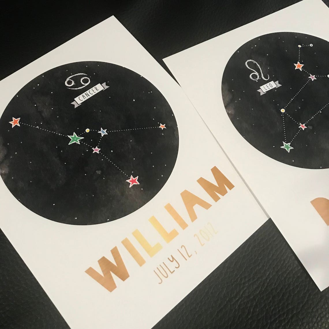 Zodiac Print, Birthday Constellation, Space Theme Room, Zodiac ...