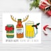 Your Gift is Beer, Beer Christmas Card, Hoppy Beer, Merry Christmas and ...
