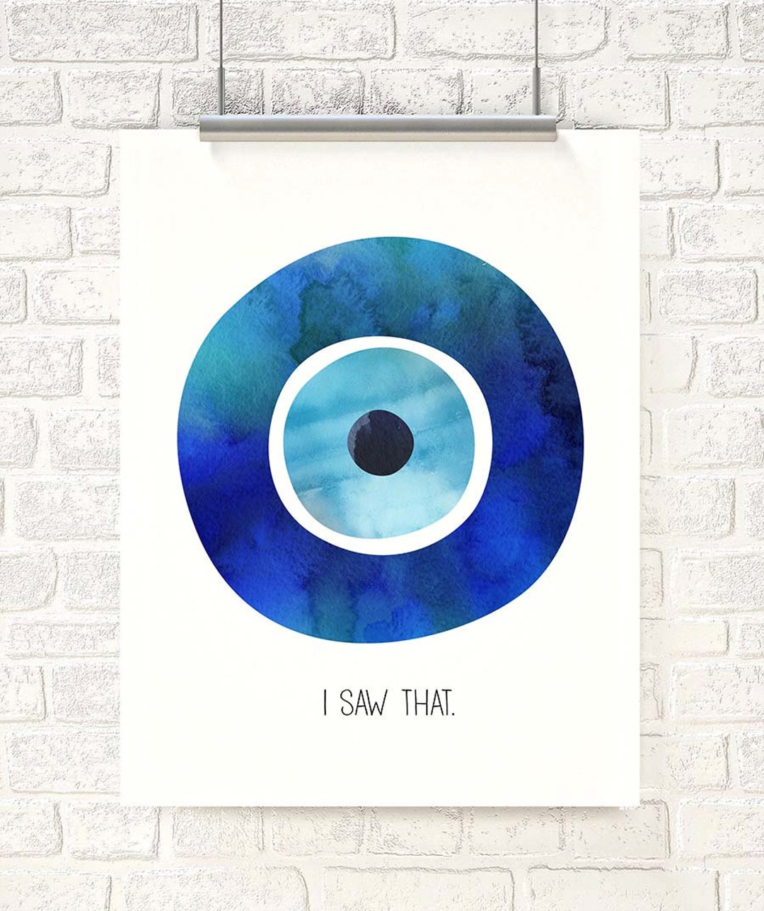 Evil Eye Print, INSTANT DOWNLOAD, Luck, Eye Art - Etsy