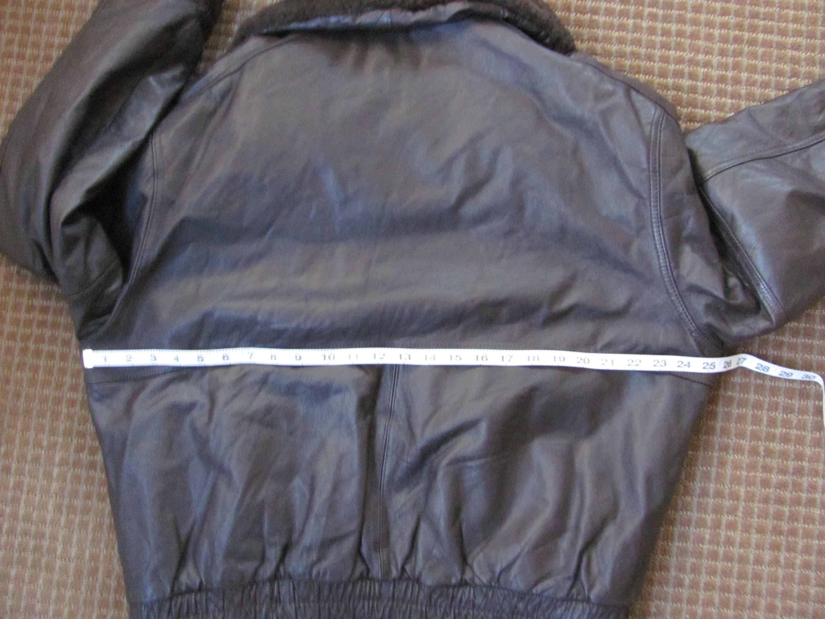 Vintage Members Only Brown Leather Bomber Jacket Mens Faux Fur Collar ...