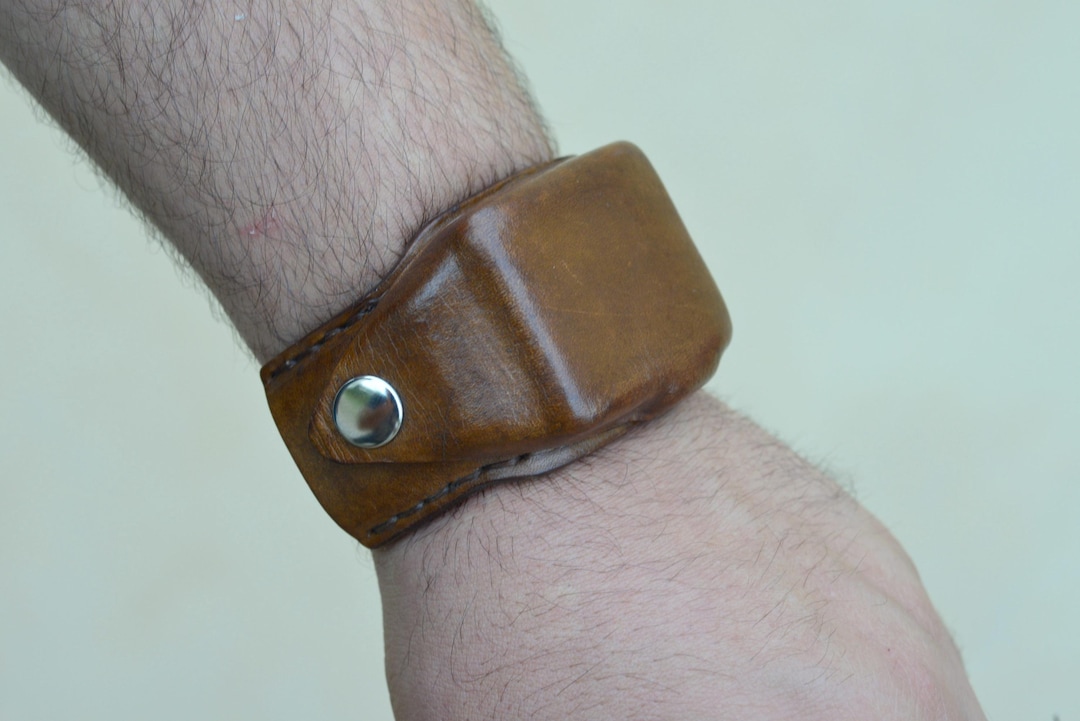 Protection Smartwatch Covers Leather Brown or Black Apple Watch Cover ...