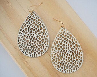 Cut out earrings | Etsy