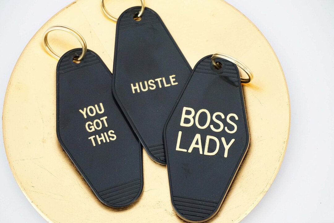 Boss Lady Keychain Inspirational Keychain Feminist - Etsy