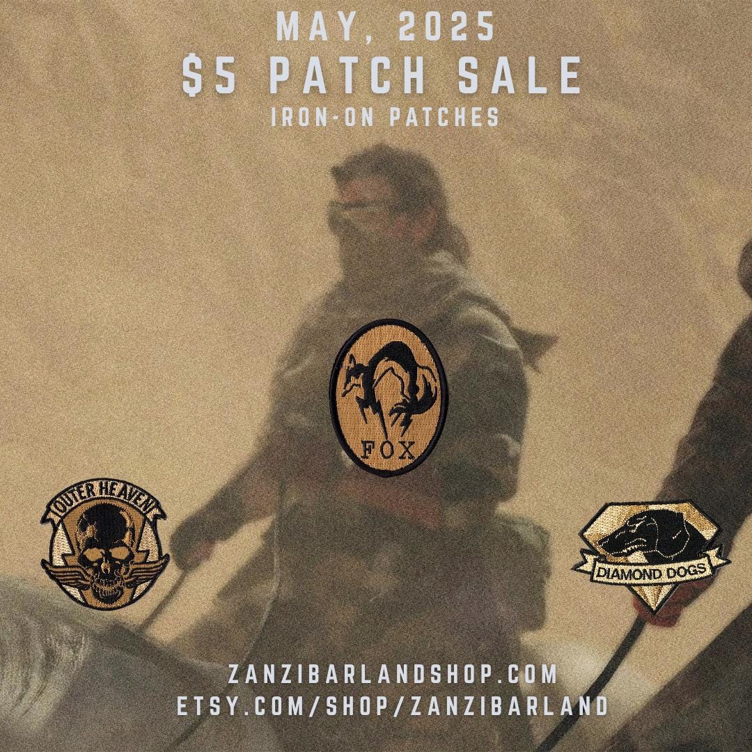 Zanzibarland Monthly Sale Metal Gear Solid OCP Camouflage Patches ...
