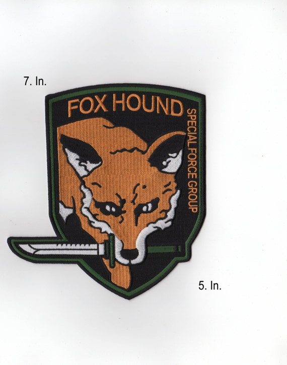 FOXHOUND Iron on Back Patch From Metal Gear Solid - Etsy