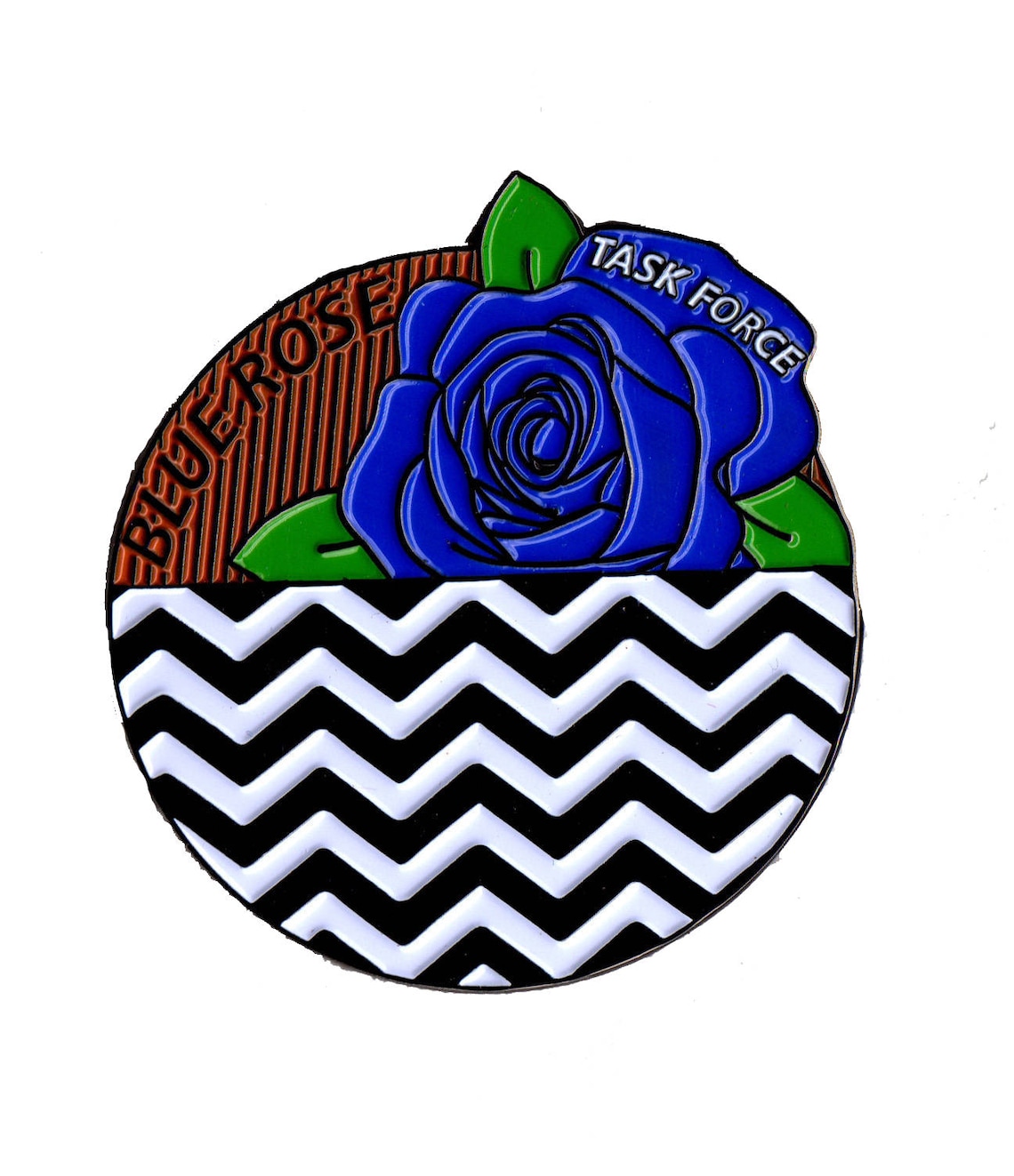 Black Lodge Blue Rose Pin From Twin Peaks by Zanzibarland - Etsy