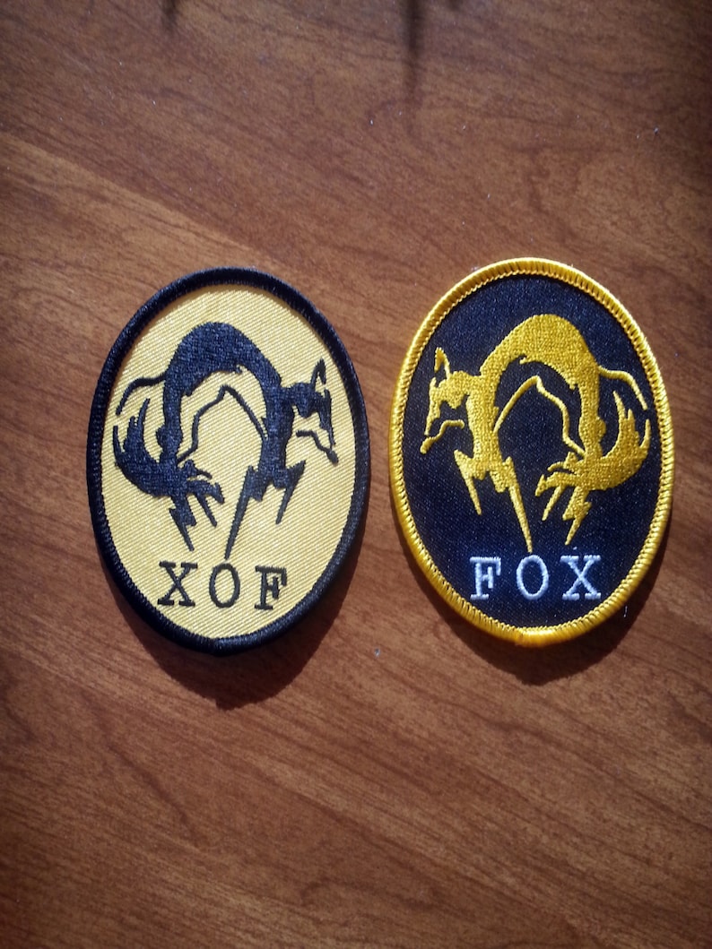 Metal Gear Solid FOX XOF Iron on Patch Set by ZanzibarLand | Etsy