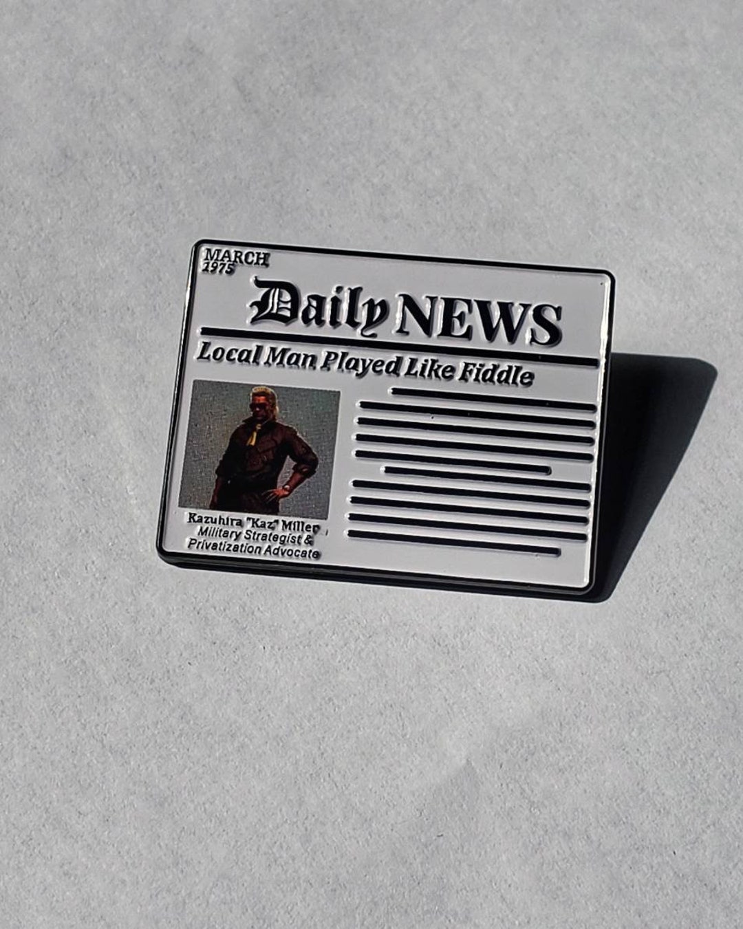 Kaz Miller Meme Enamel Pin: Metal Gear Solid V - "played Like a Fiddle ...