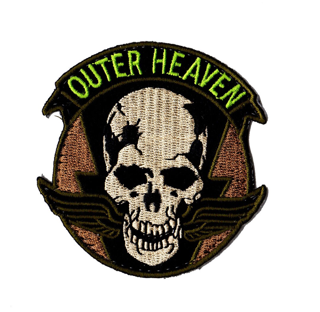 Outer Heaven Patch: Neon Camouflage Hook and Loop - Metal Gear Solid V ...