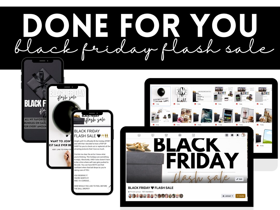 Black Friday Flash Sale Template, Black Friday Marketing, Marketing ...