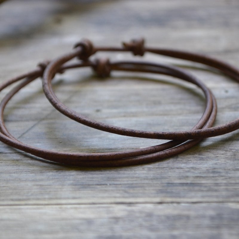 Leather Anklets - Etsy