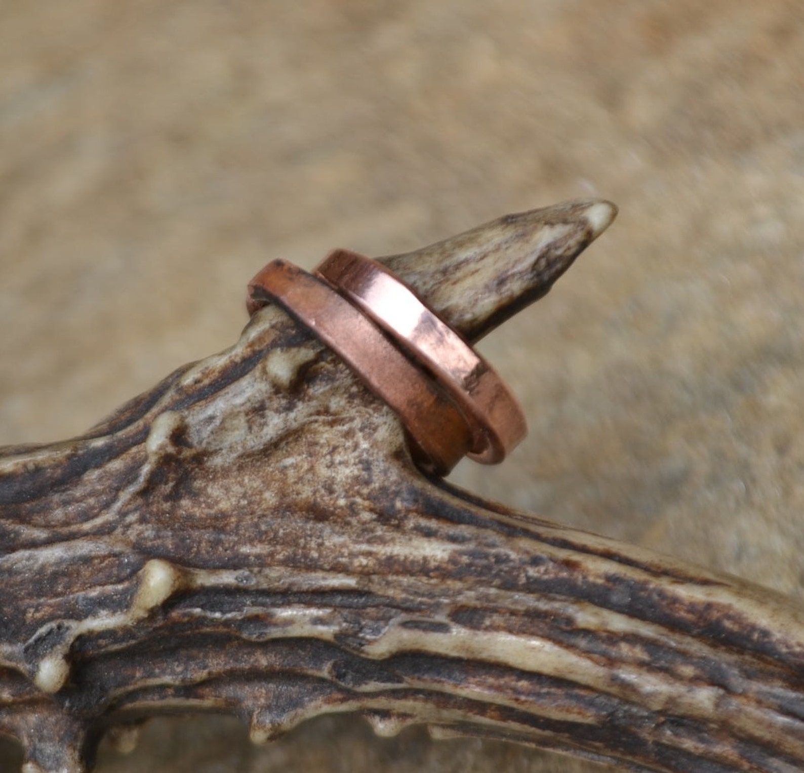 Simple Adjustable Copper Ring Band, Simple Copper Ring Band, Adjustable ...