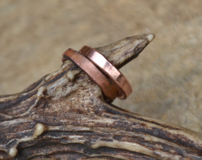 Simple Adjustable Copper Ring Band, Simple Copper Ring Band, Adjustable ...