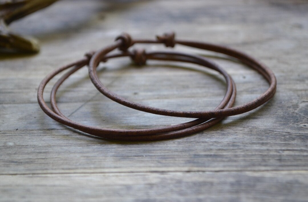 Simple Adjustable Leather Anklet, Leather Anklet, Basic Anklet, Women ...