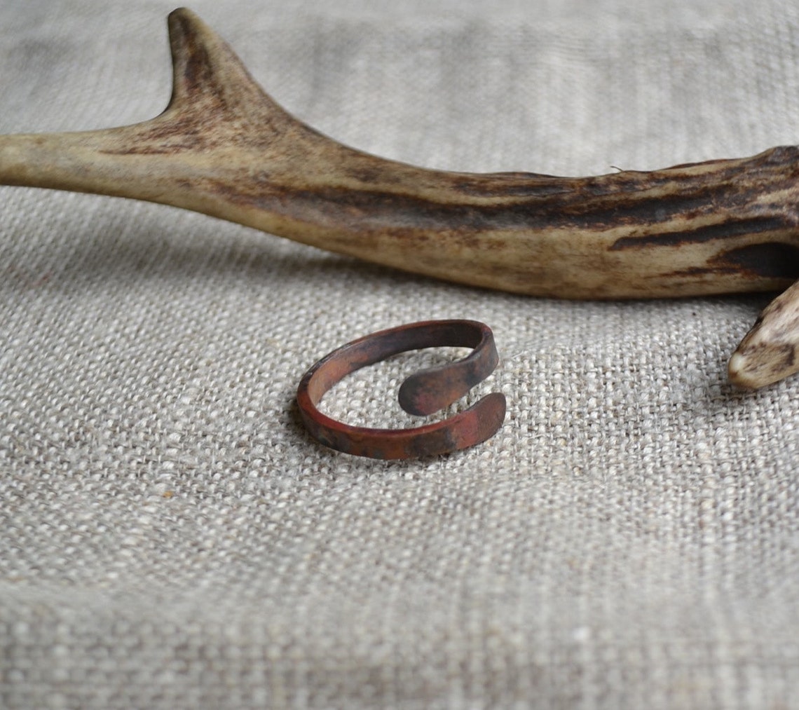 Copper Ring Simple Copper Ring Adjustable Copper Ring - Etsy