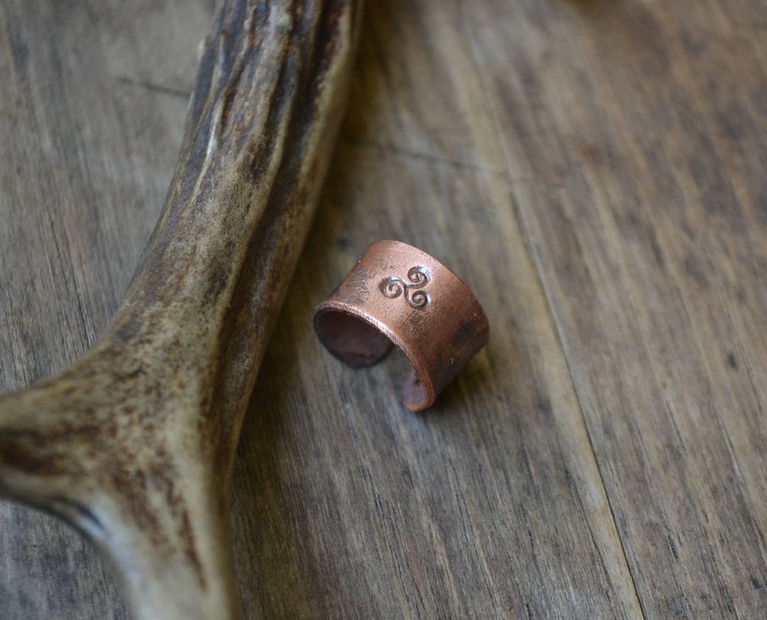 Copper Ear Cuff, Textured Copper Ear Cuff, Basic Ear Cuff, Celtic Ear ...