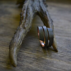 Copper Ring, Simple Copper Ring, Black Copper Ring, Oxidized Copper ...