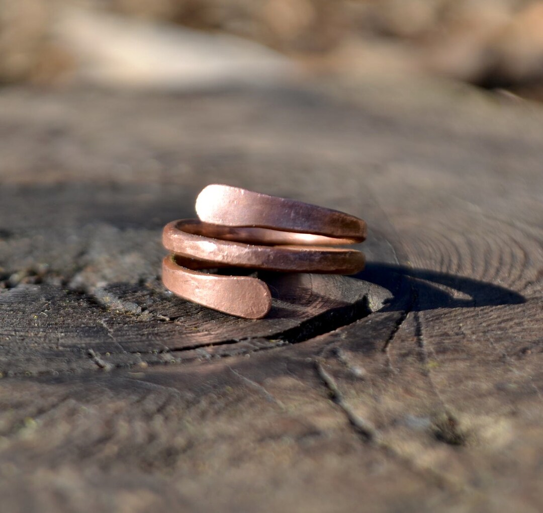 Mens Copper Ring, Mens Adjustable Copper Ring, Unisex Copper Ring ...