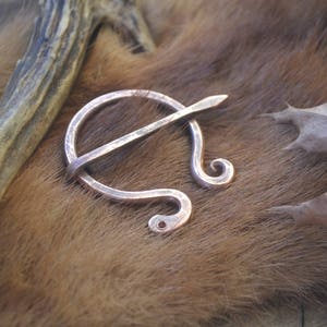 Shawl Pin, Simple Shawl Pin, Penannular Brooch, Serpent Brooch, Anglo ...