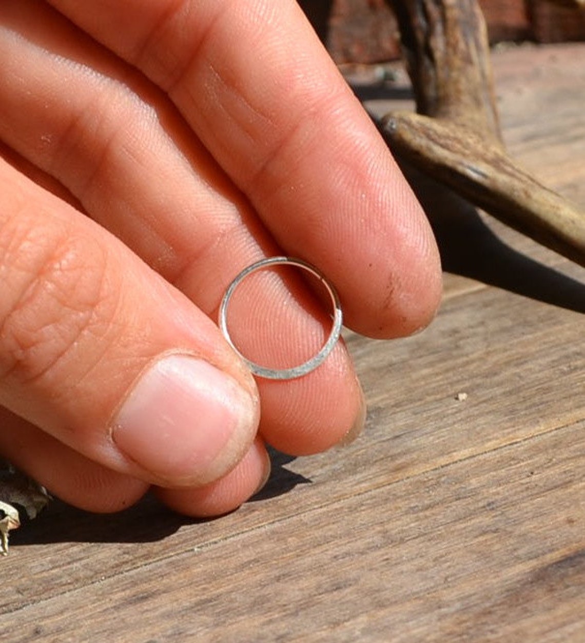 Sterling silver nose ring simple nose ring boho nose | Etsy