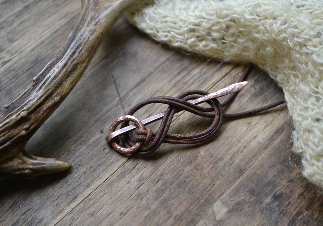 Shawl Pin, Shawl Brooch, Copper Shawl Pin, Anglo-saxon Pin, Celtic Pin ...