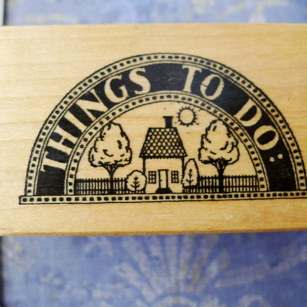 Things to Do Rubber Stamp - Etsy
