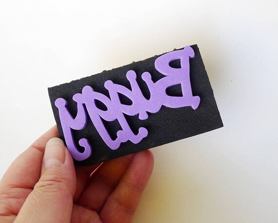 BUGGY Word Stamp Funny Gardening Craft Stamp Surrey | Etsy