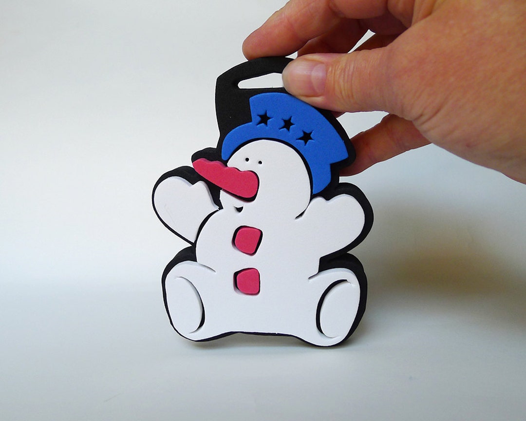 Snowman Non Denominational Winter Holiday Craft Stamp is Sitting Down ...