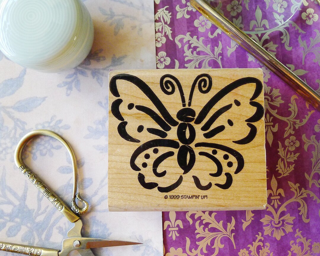 Butterfly Rubber Stamp, Stampin up Butterfly, Moth Rubber Stamp ...