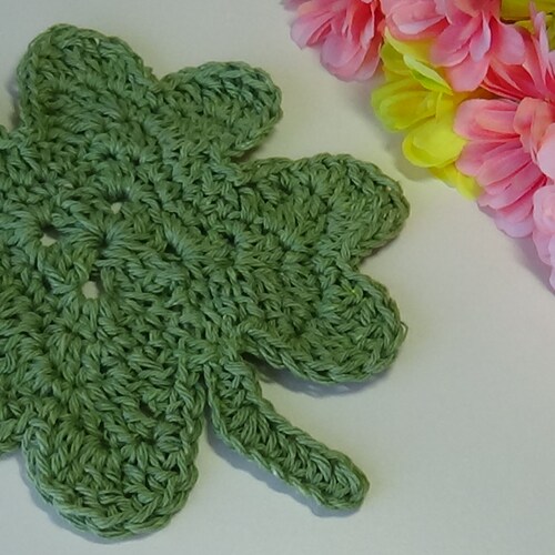CROCHET PATTERN Easy St Patrick's Day Four Leaf Clover - Etsy