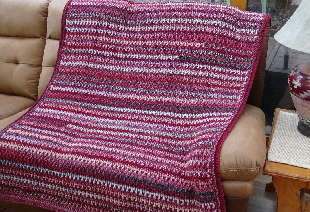 Berry Easy Crochet Blanket PDF Download Pattern - Etsy