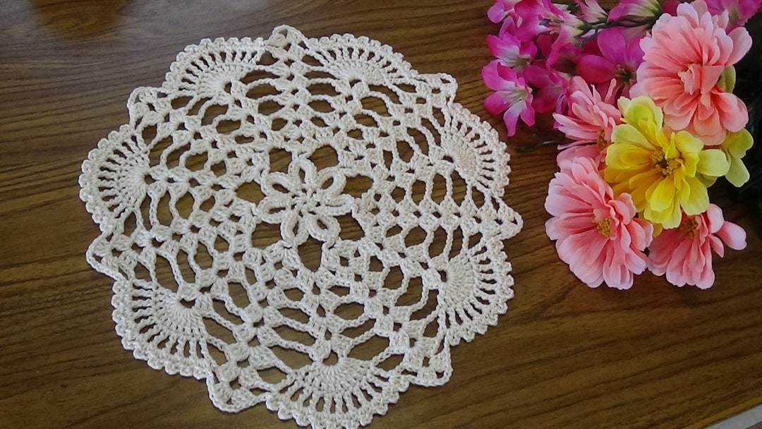 Crochet Easter Fanfare Doily Pattern PDF - Etsy
