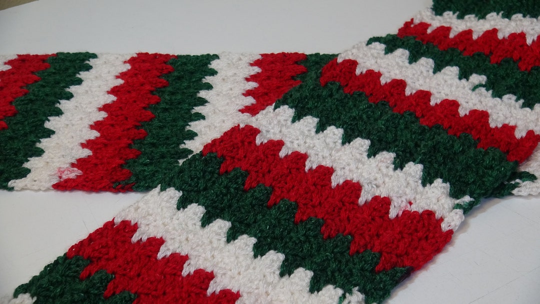 Holiday Crochet Scarf PDF Pattern - Etsy