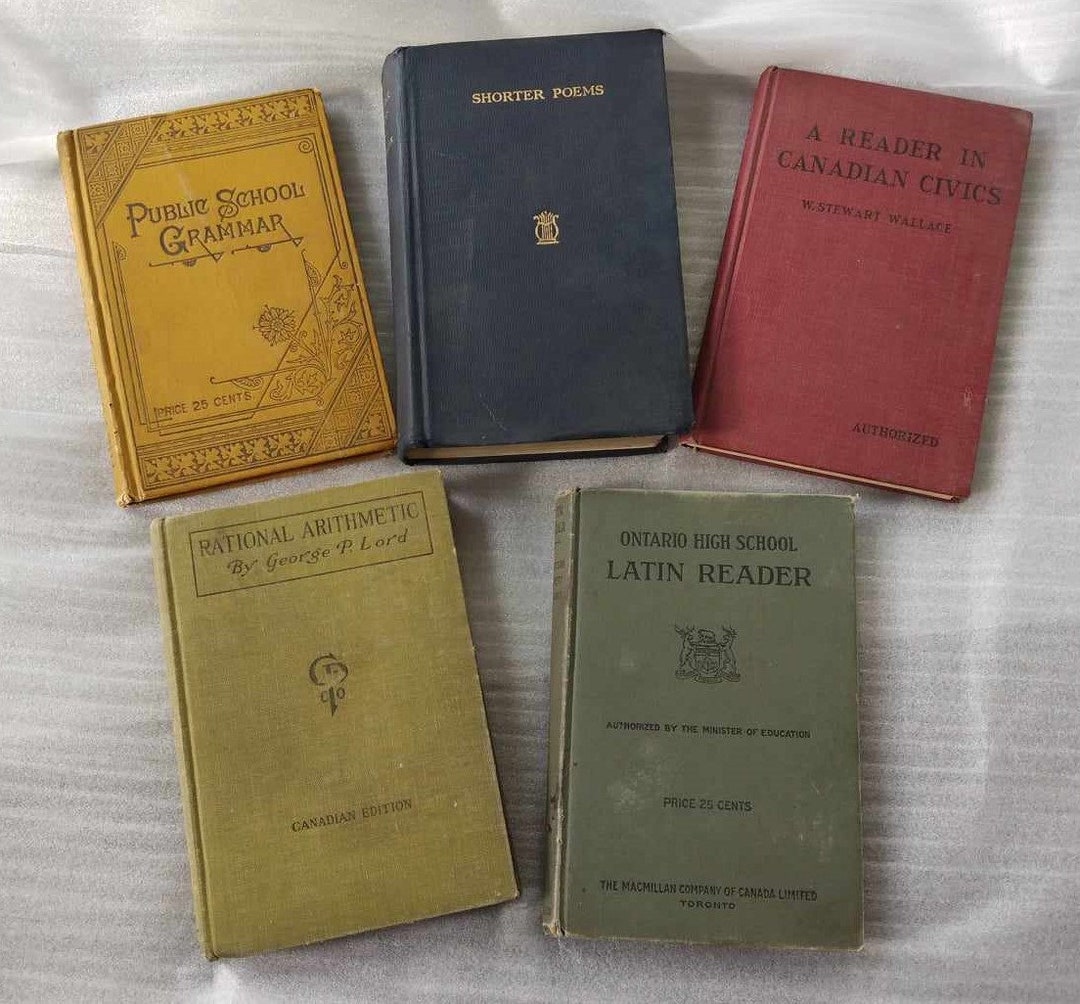 Rare Old Canadian Textbooks - Etsy