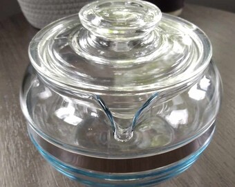 Vintage New Old Stock Pyrex Flameware 8446 Clear Glass 6 Cup Teapot ...