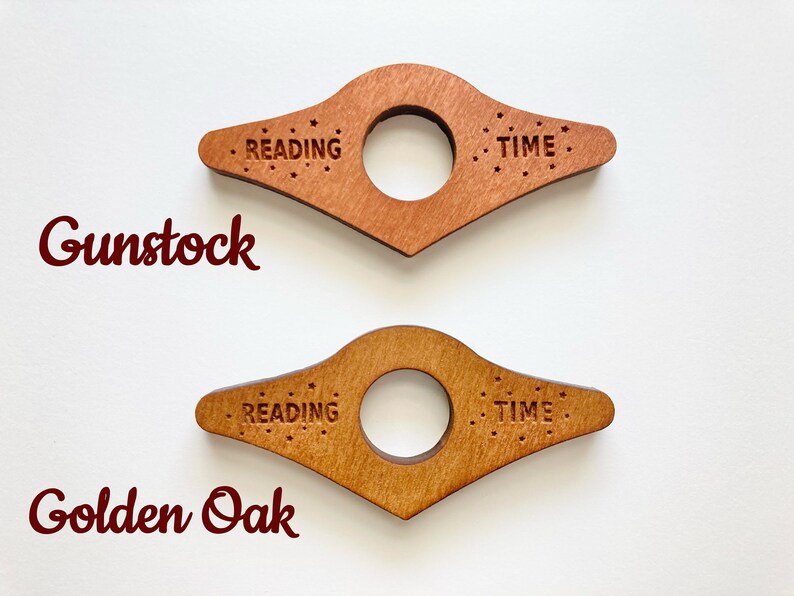 Personalized Solid Wood Thumb Page Holders - One Hand Book Holder ...