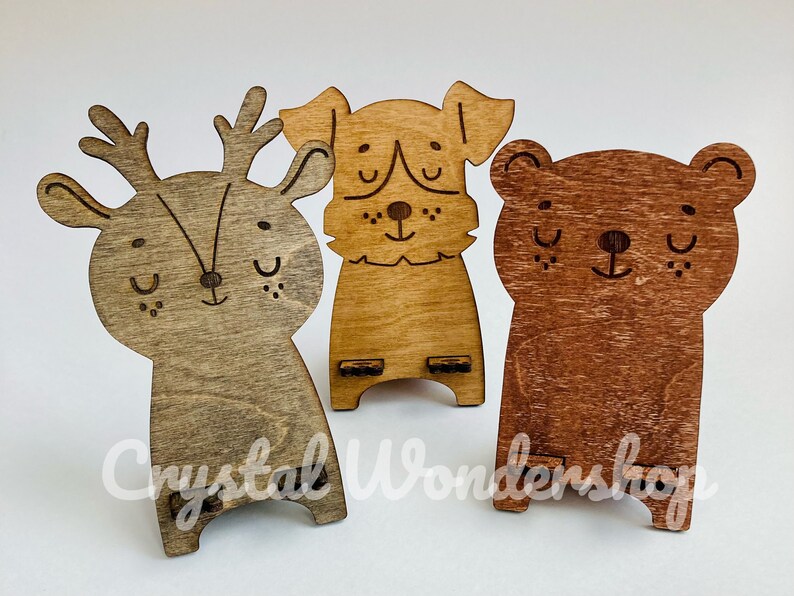 Animals Wooden Phone Stands/holders | Cute and Sturdy - Etsy