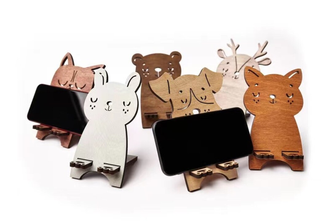 Animals Wooden Phone Stands/holders | Cute and Sturdy - Etsy