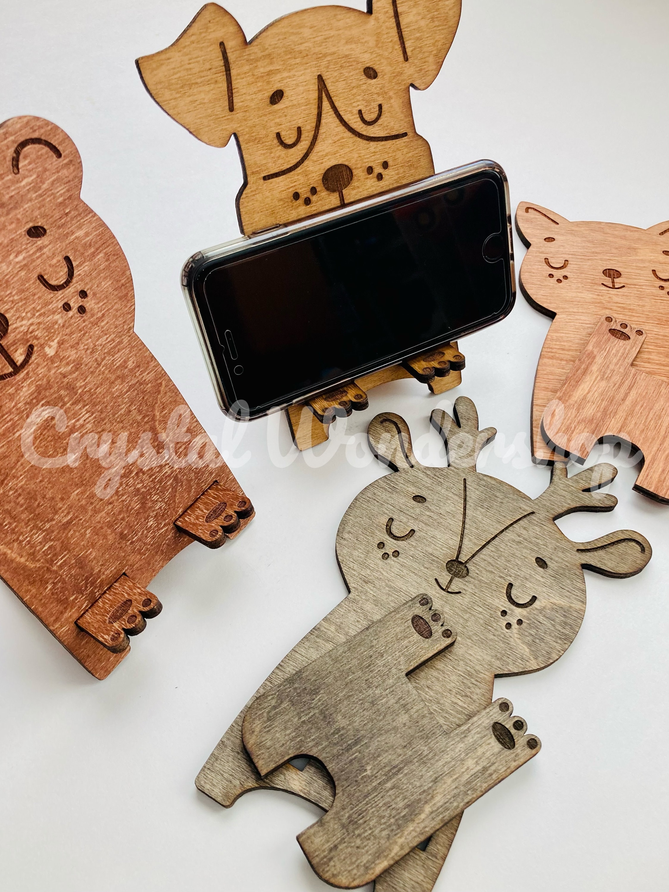 Animals Wooden Phone Stands/holders | Cute and Sturdy - Etsy