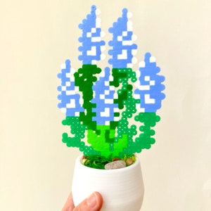 Handmade Flower Pixel Perler Bead Plant | Sunflower | Bluebonnet ...