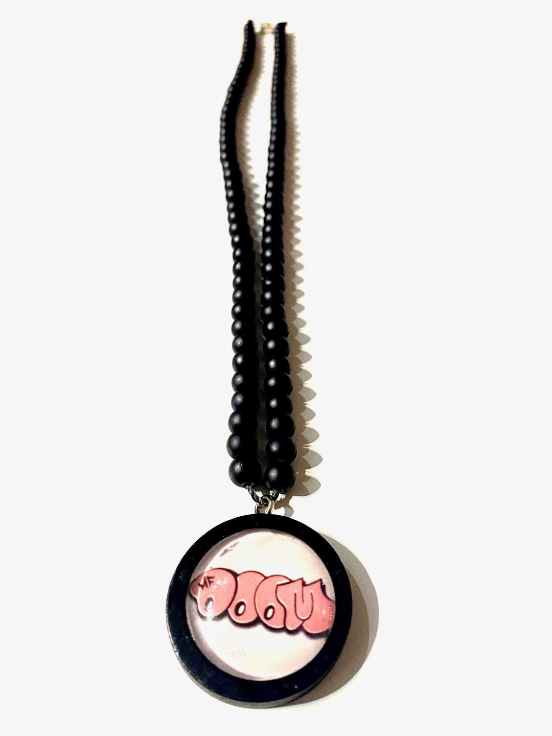 MF Doom Pendant With Beaded Necklace // Gift for Her // Gift for Him ...