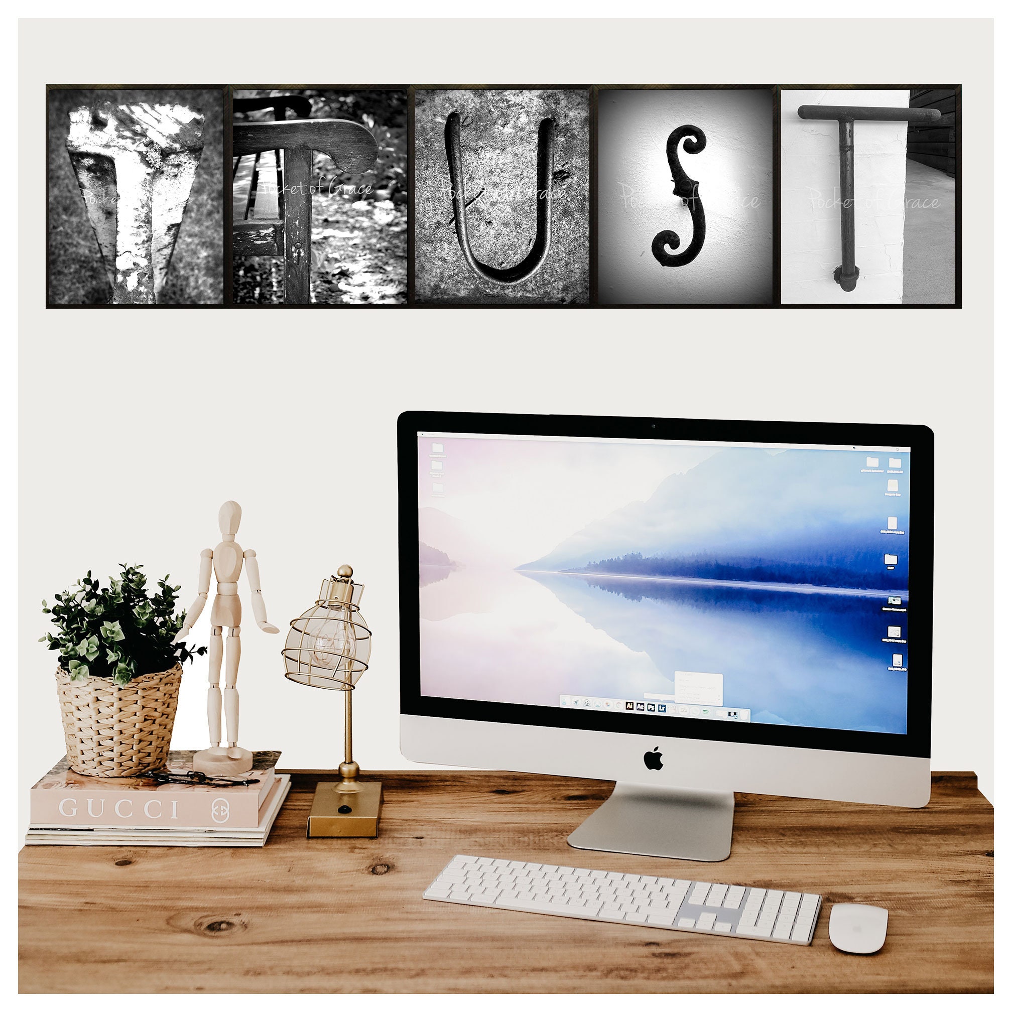 LETTER U Alphabet Letter Photography Custom Family Name Artwork ...