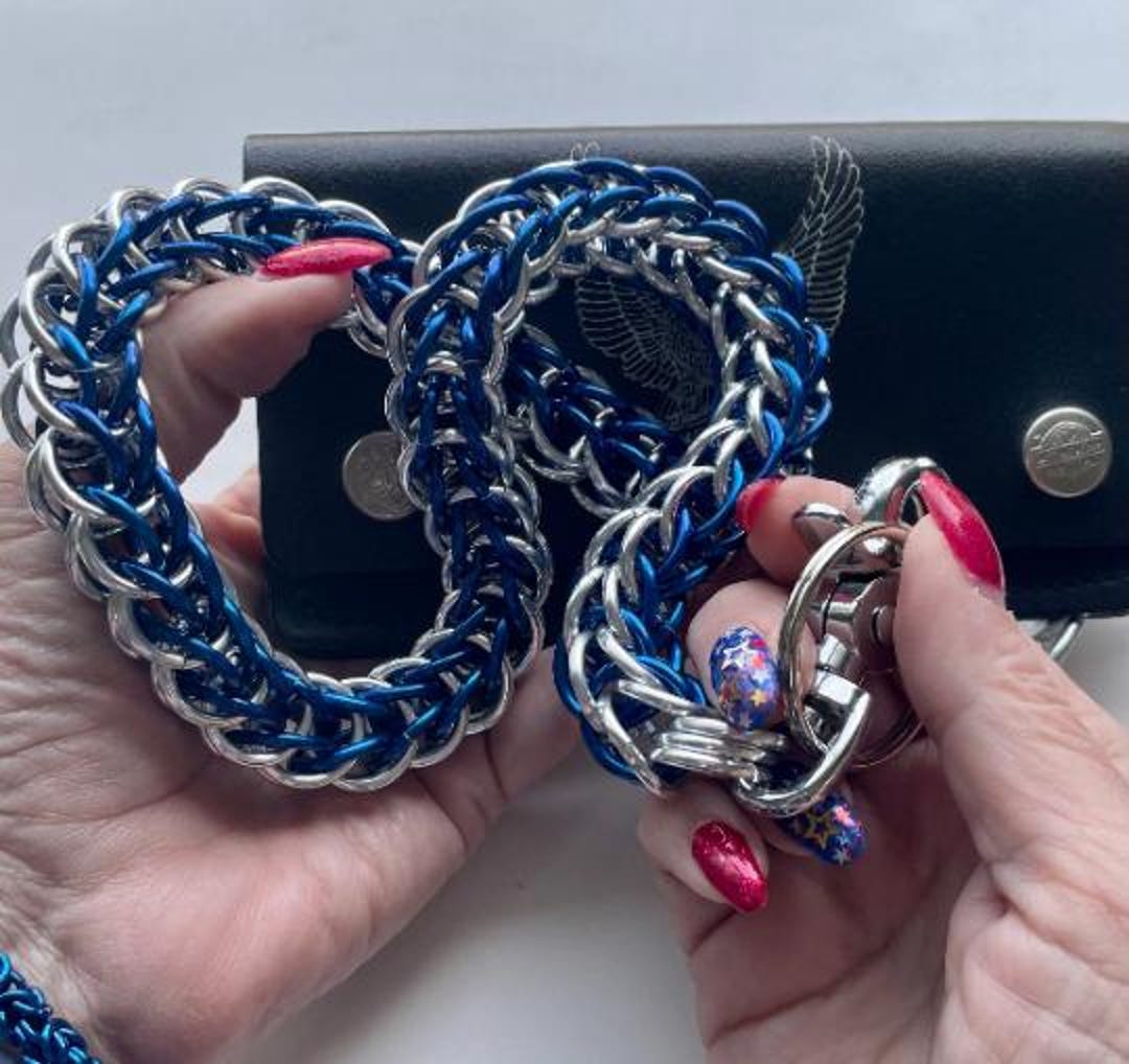 Wallet Chain, Anodized Aluminum Large Full Persian Wallet Chain, Wallet ...