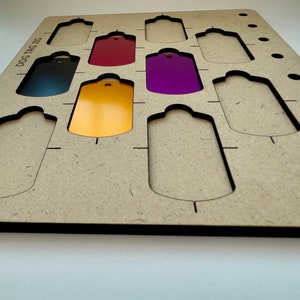 10 Slot Dog Tag Jig Digital Files Svg, Ai, Dxf and Lbrn2 - Etsy