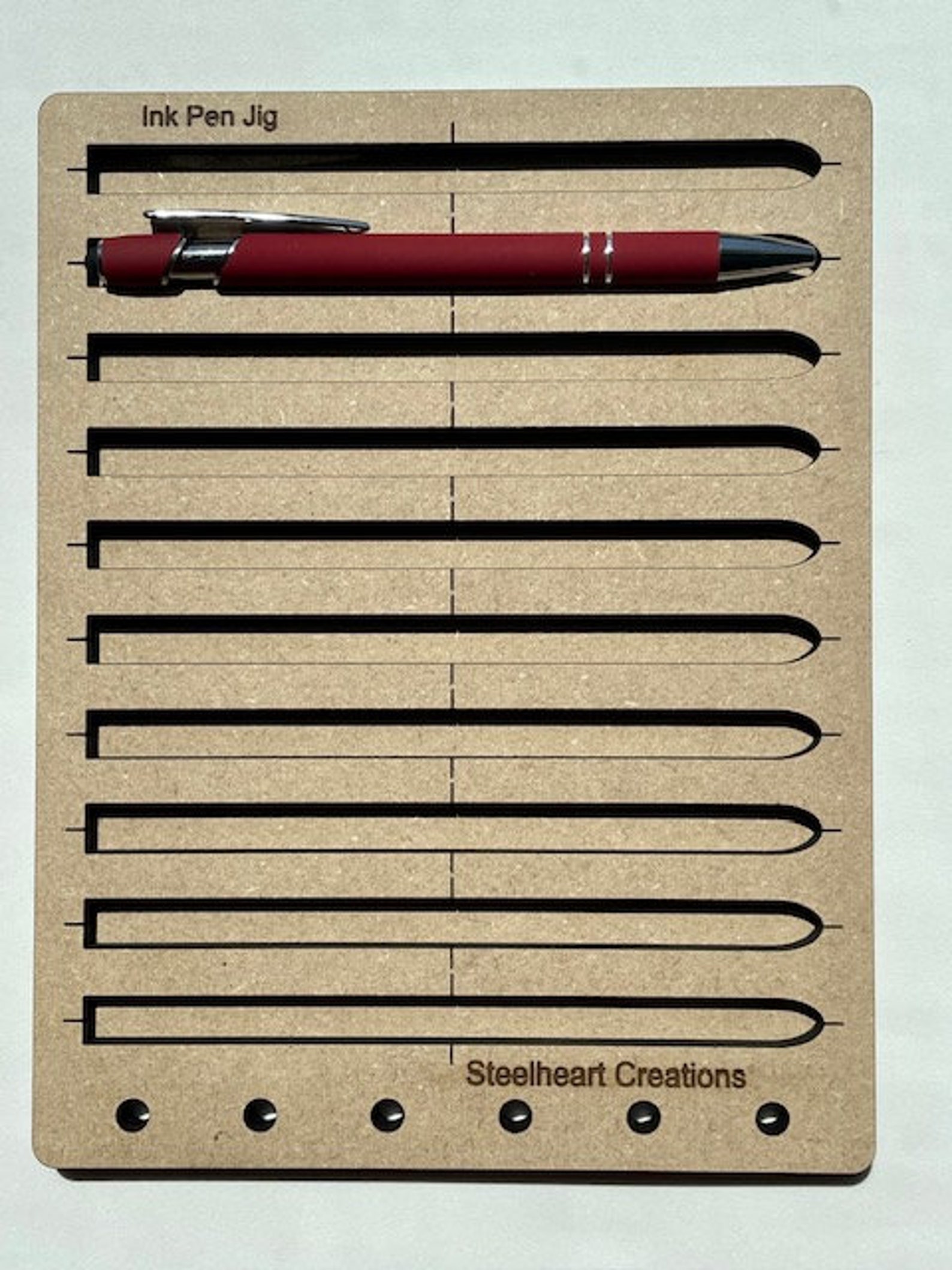 10 Slot Ink Pen Jig for Laser Engraving - Etsy